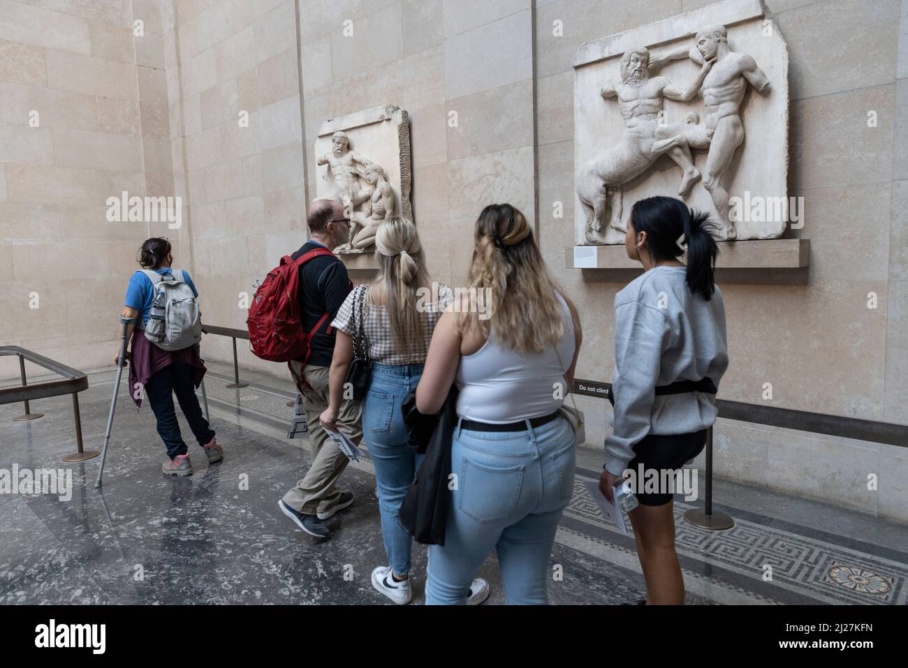 Greek Parthenon Marbles and Sculptures, from the temple of Athena, more commonly known as the ...