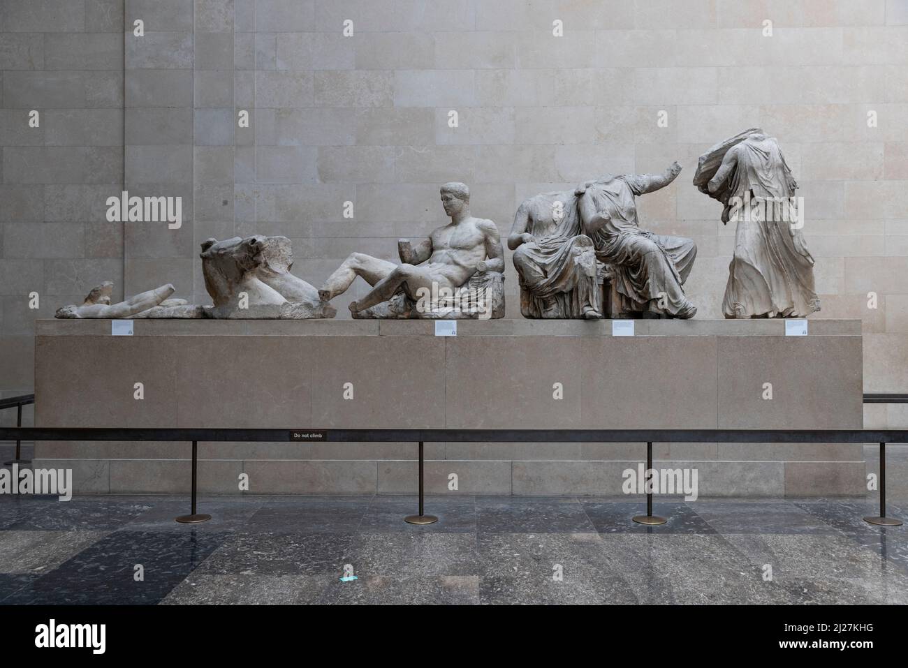 Greek Parthenon Marbles and Sculptures, from the temple of Athena, more commonly known as the ...