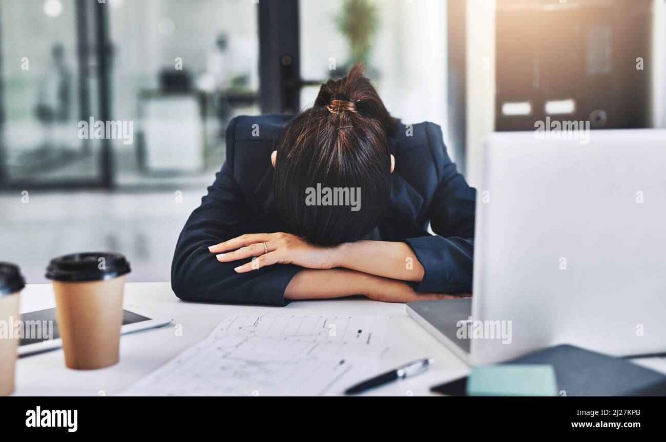 Today has been one busy day, shes exhausted. Cropped shot of an ...