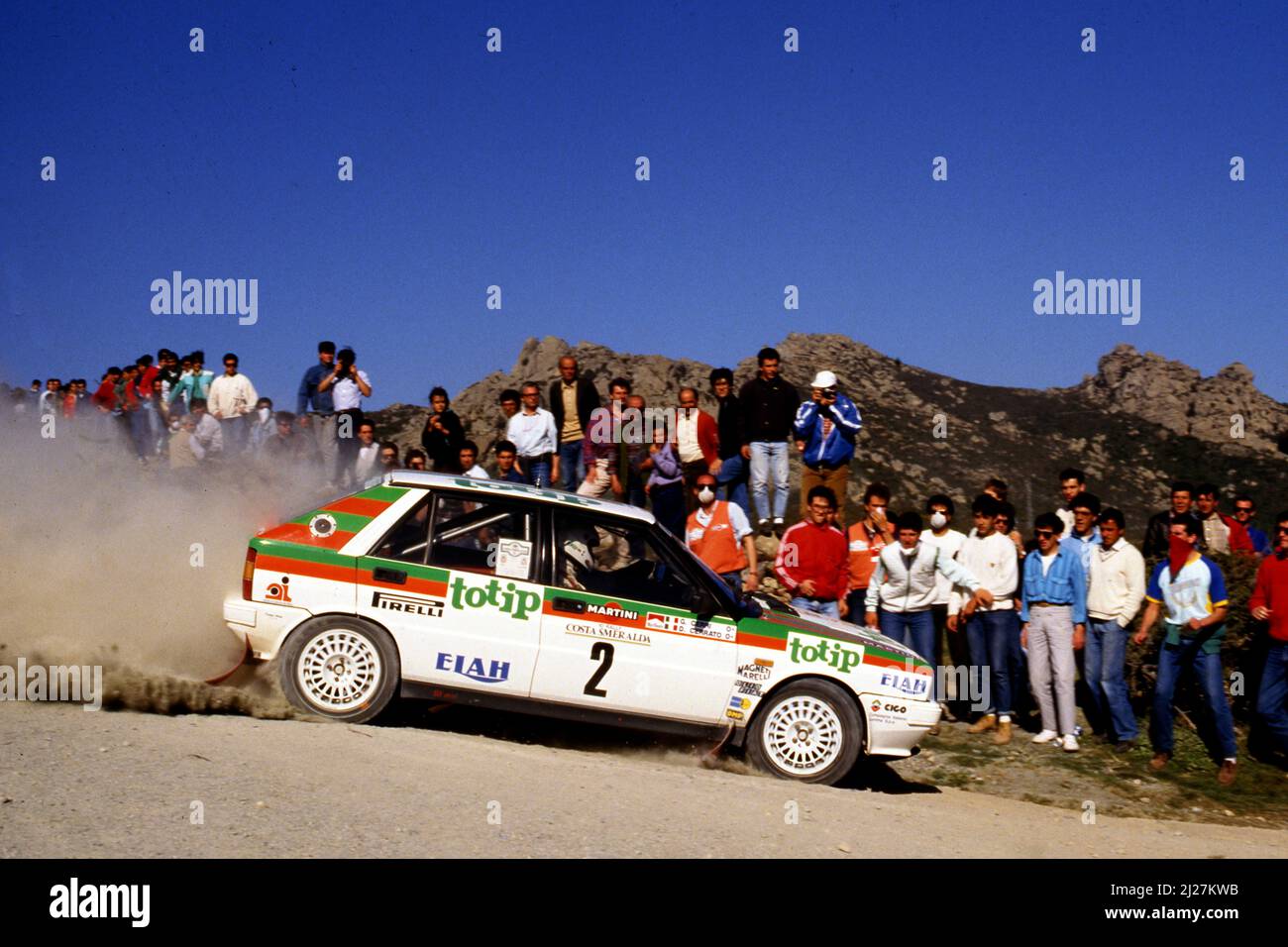 Dario Cerrato (ITA) Giuseppe Geppi Cerri (ITA) Lancia Delta HF 4WD GrA ...