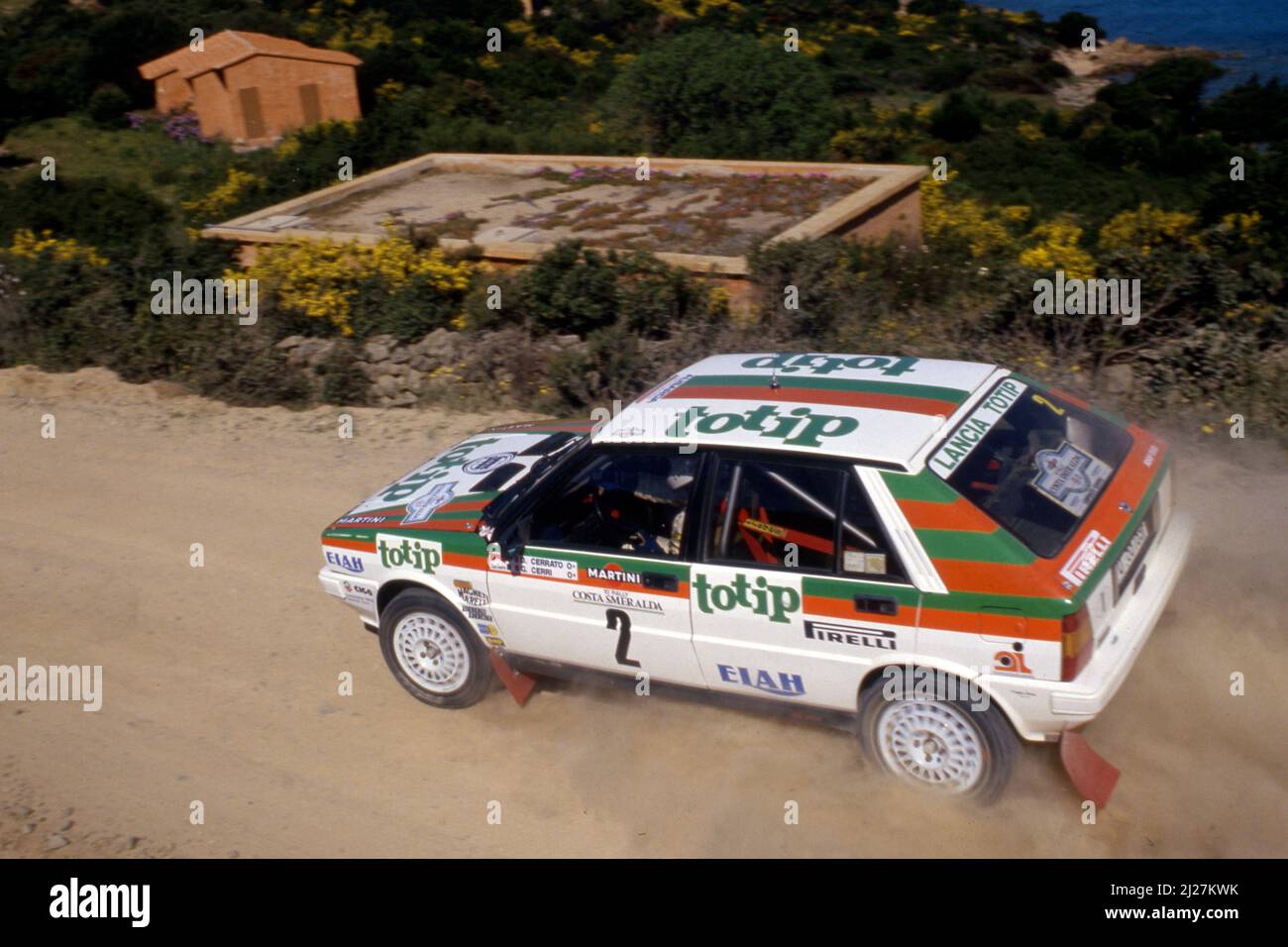 Dario Cerrato (ITA) Giuseppe Geppi Cerri (ITA) Lancia Delta HF 4WD GrA ...