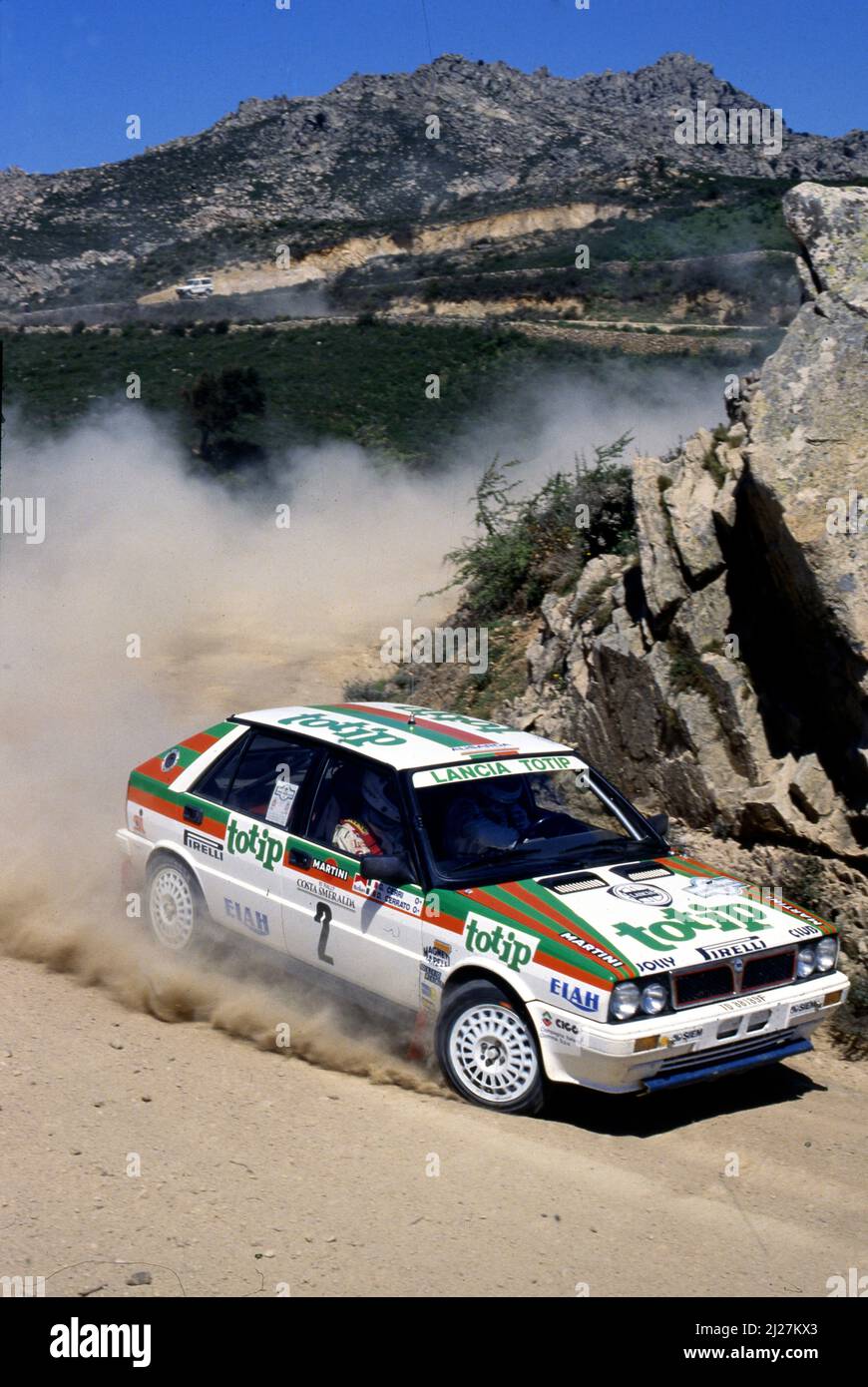 Dario Cerrato (ITA) Giuseppe Geppi Cerri (ITA) Lancia Delta HF 4WD GrA ...