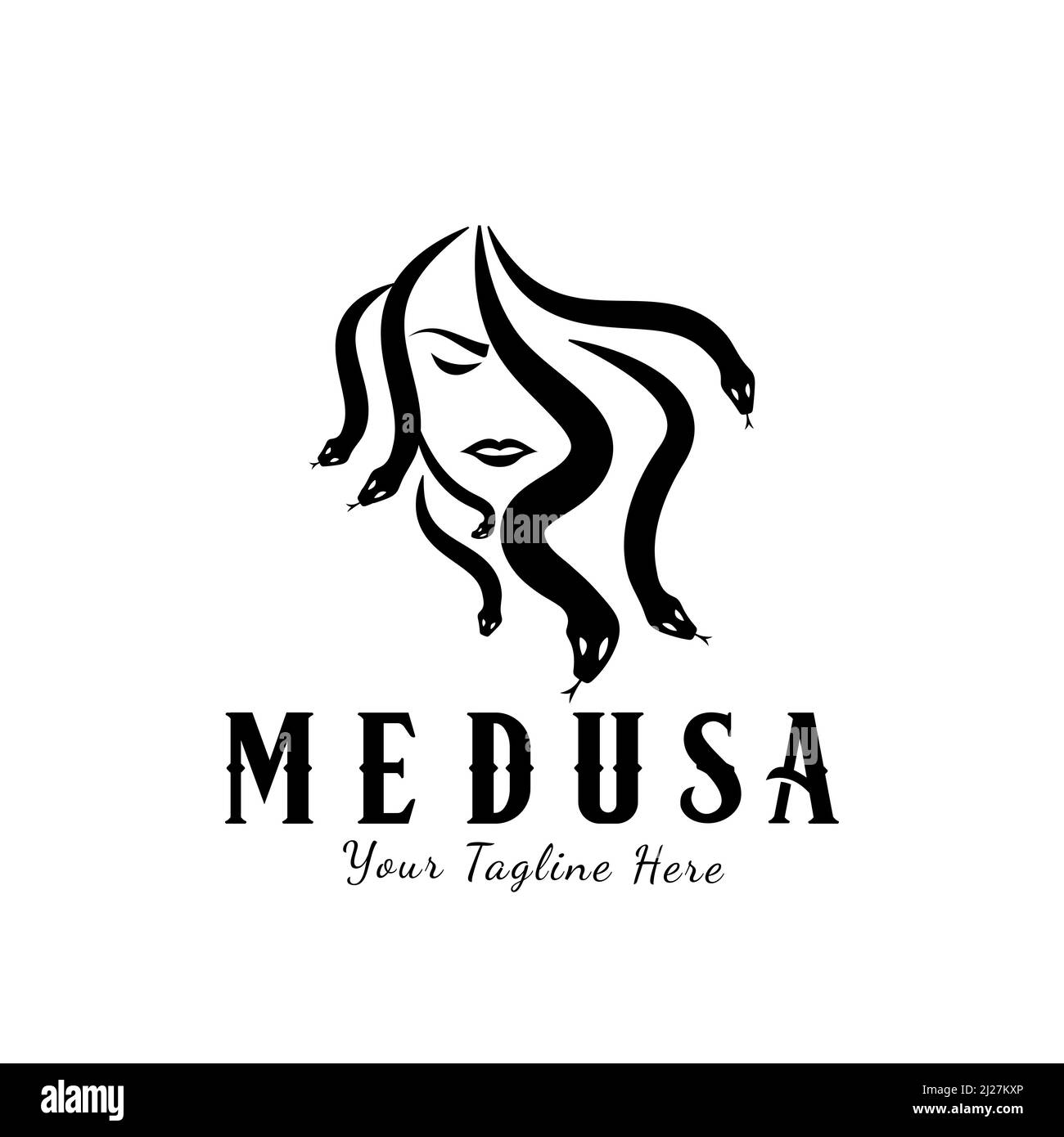 Elegant Medusa Logo Iconic Design Inspired by Greek Mythology Stock ... Elegant Medusa Logo Iconic Design Inspired by Greek Mythology Stock ...