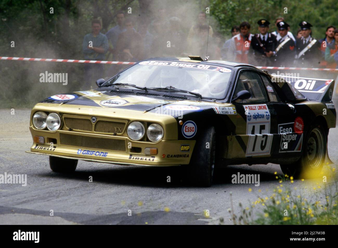Piero Liatti (ITA) Enrico Riccardi (ITA) Lancia Rally 037 GrB Grifone ...