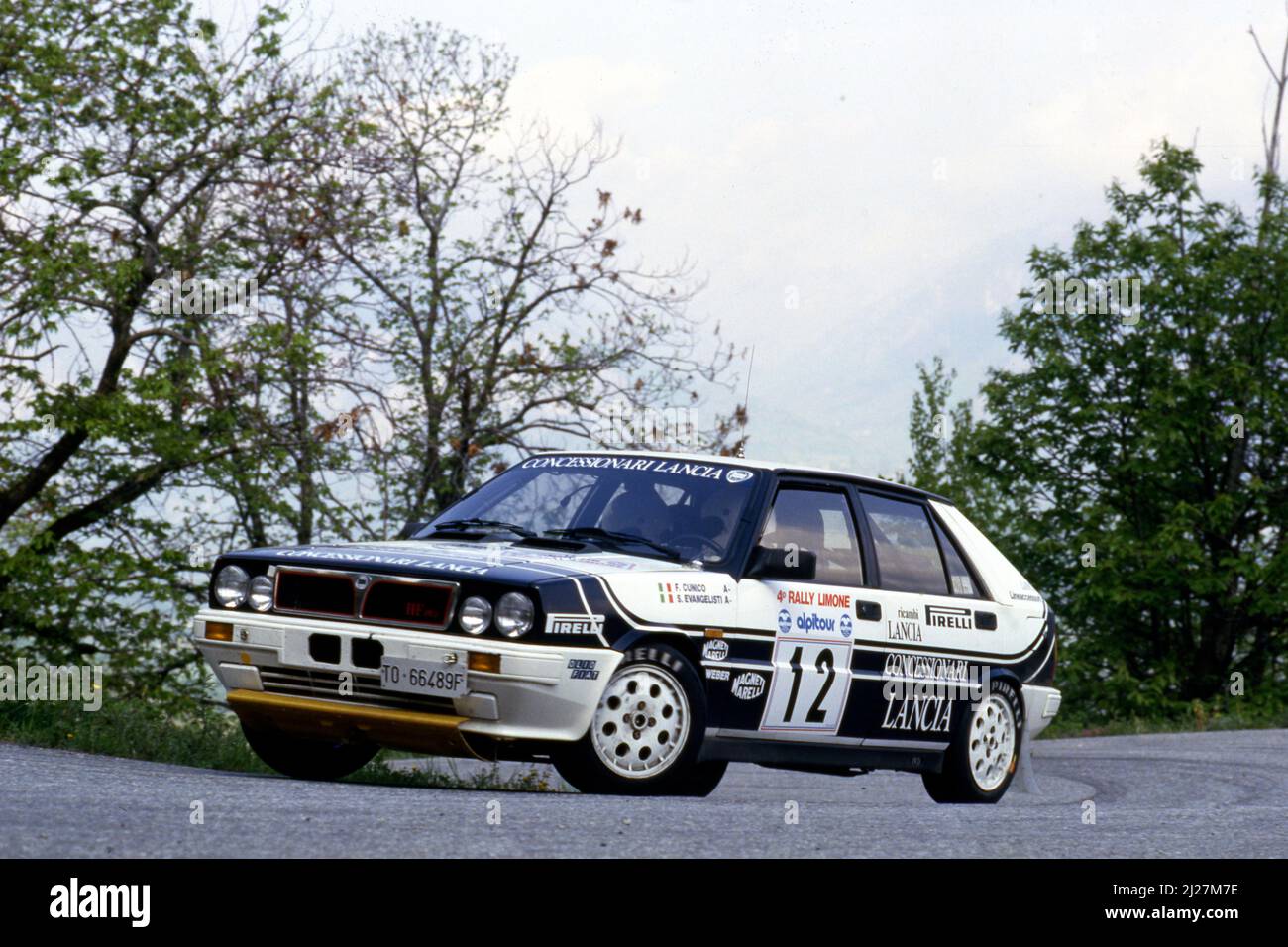 Gianfranco Cunico (ITA) Stefano Steve Evangelisti (ITA) Lancia Delta HF ...