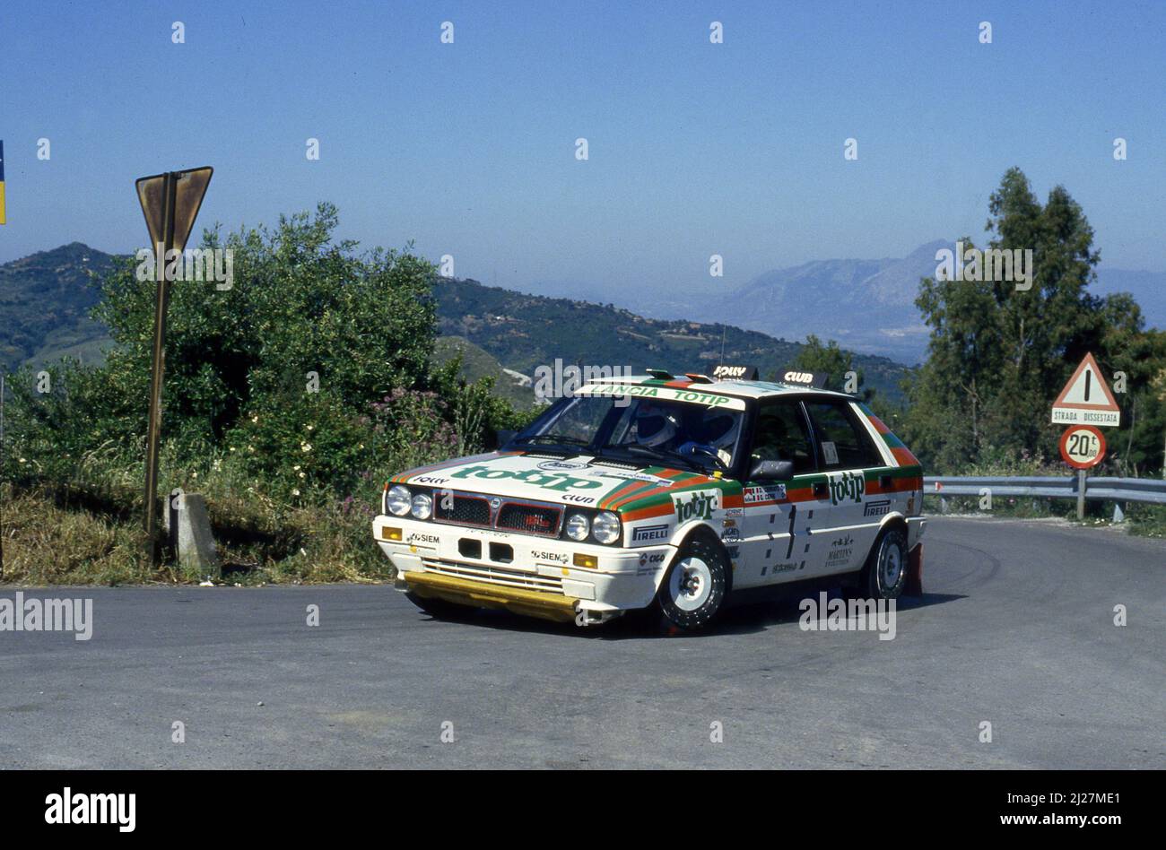 Dario Cerrato (ITA) Giuseppe Geppi Cerri (ITA) Lancia Delta HF 4WD GrA ...