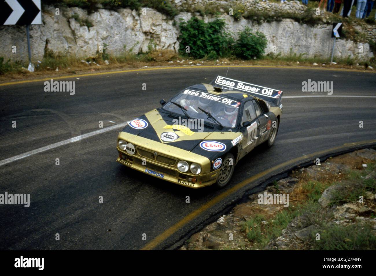 Piero Liatti (ITA) Maurizio Imerito (ITA) Lancia Rally 037 GrB Grifone ...