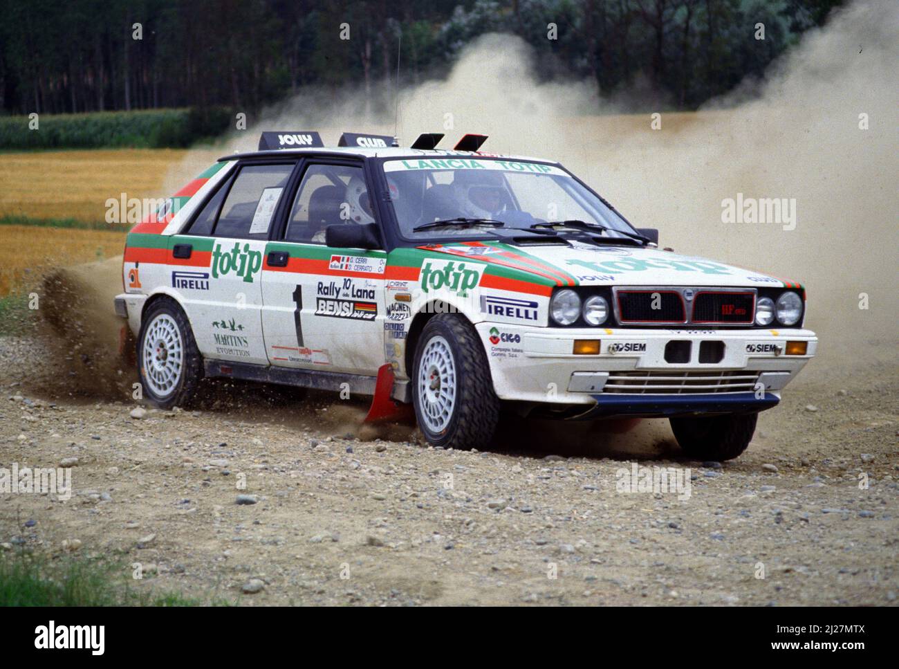 Dario Cerrato (ITA) Giuseppe Geppi Cerri (ITA) Lancia Delta HF 4WD GrA ...