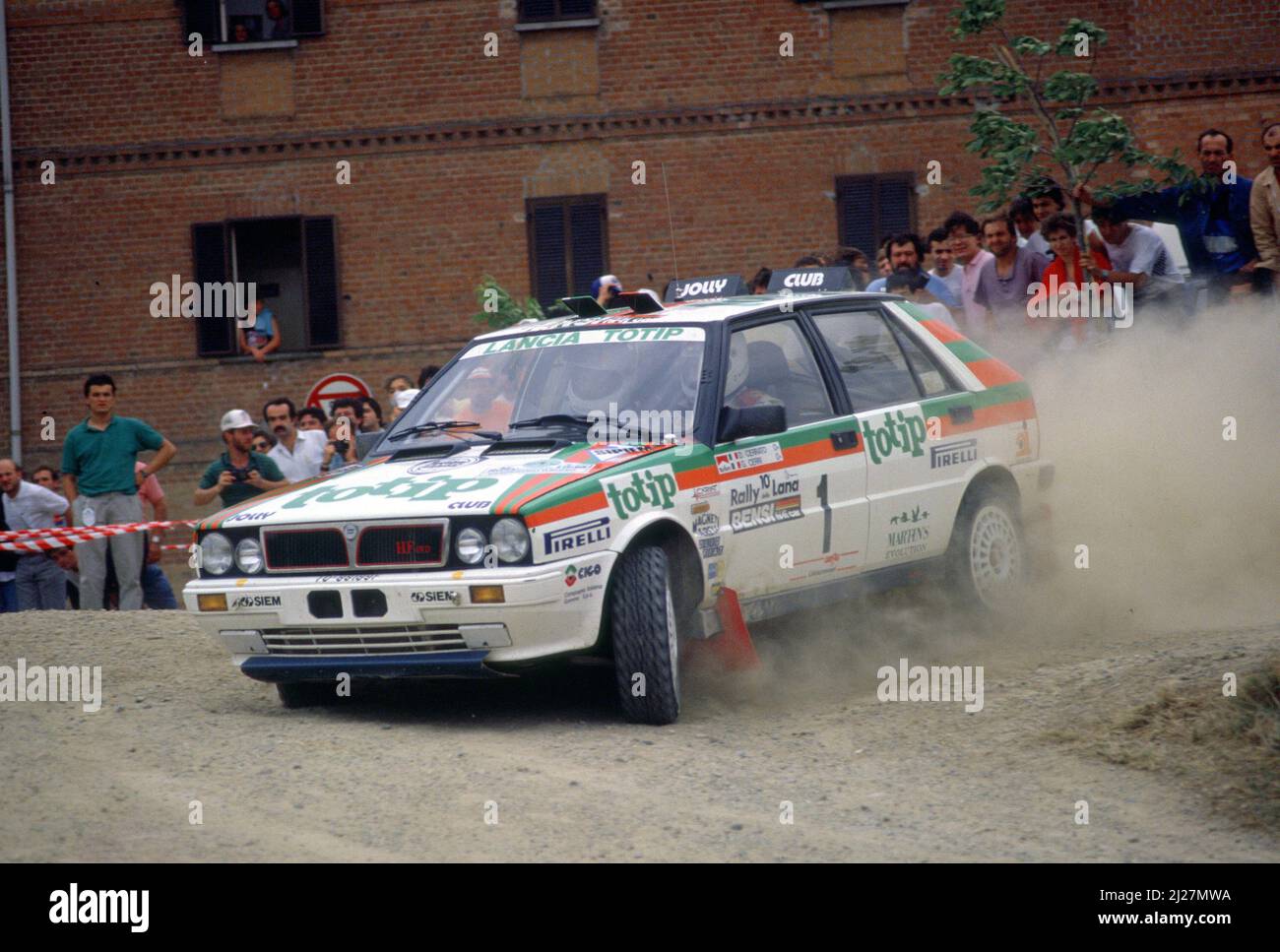 Dario Cerrato (ITA) Giuseppe Geppi Cerri (ITA) Lancia Delta HF 4WD GrA ...