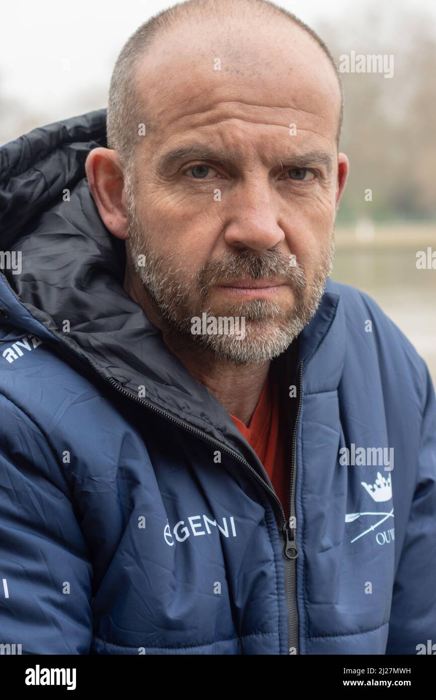 London, UK. 30th Mar, 2022. Oxford & Cambridge crews meet the press at ...