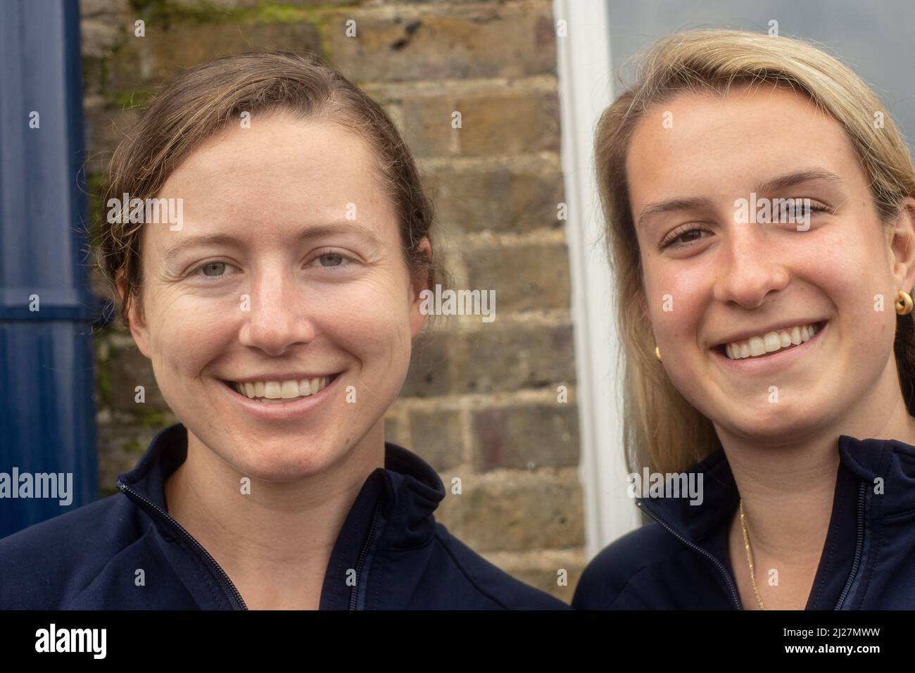London, UK. 30th Mar, 2022. Oxford & Cambridge crews meet the press at ...