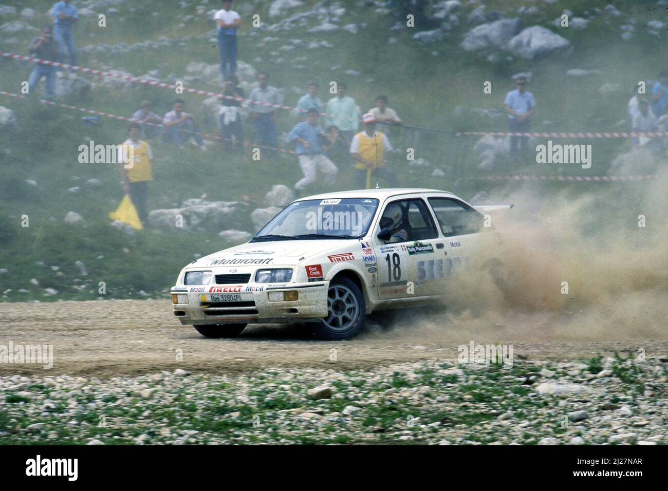 Gabriele Folco Zambelli (ITA) Massimo Max Sghedoni (ITA) Ford Sierra RS ...