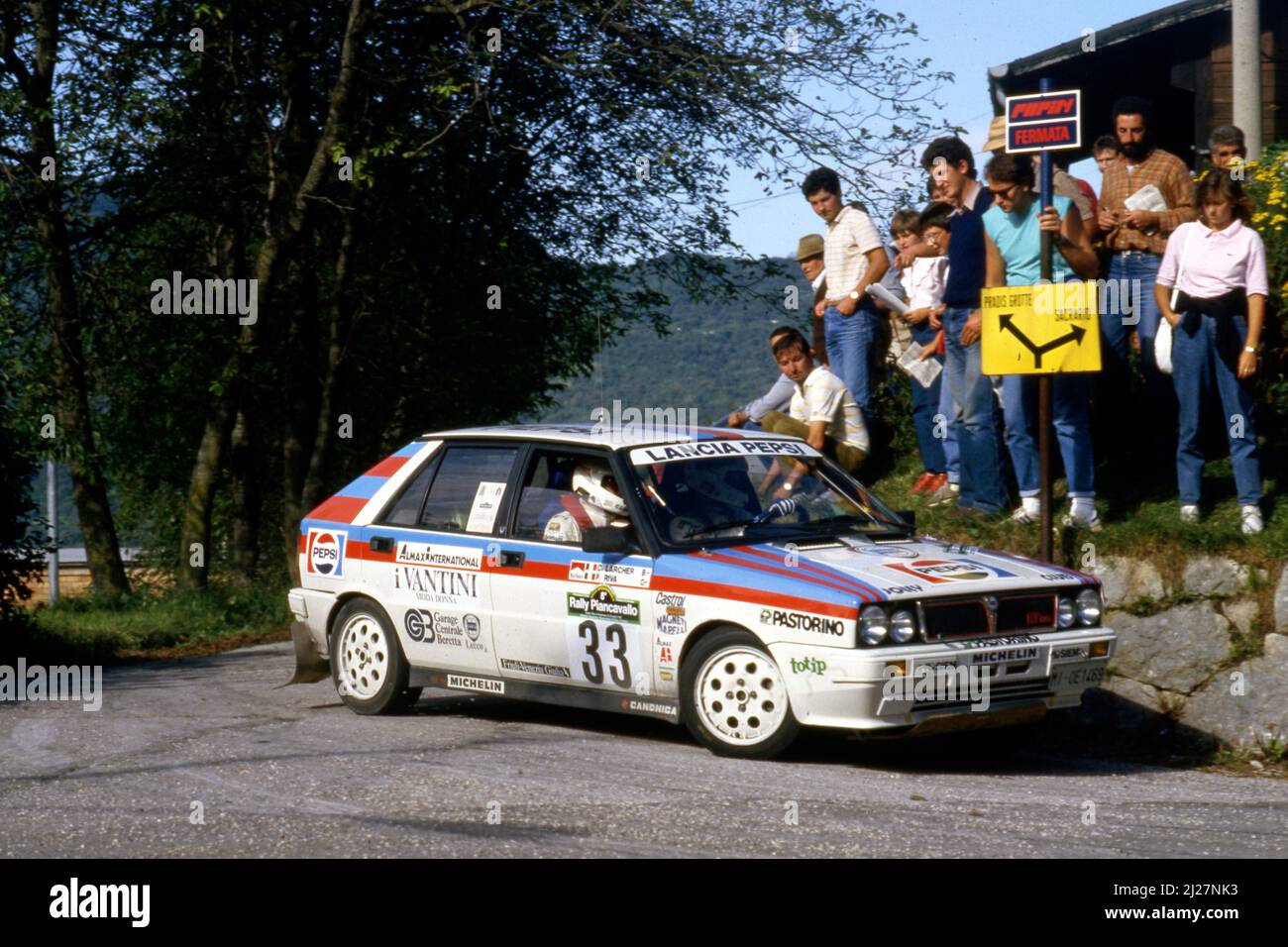 Pierangela Riva (ITA) Cristina Larcher (ITA) Lancia Delta HF 4WD GrN ...