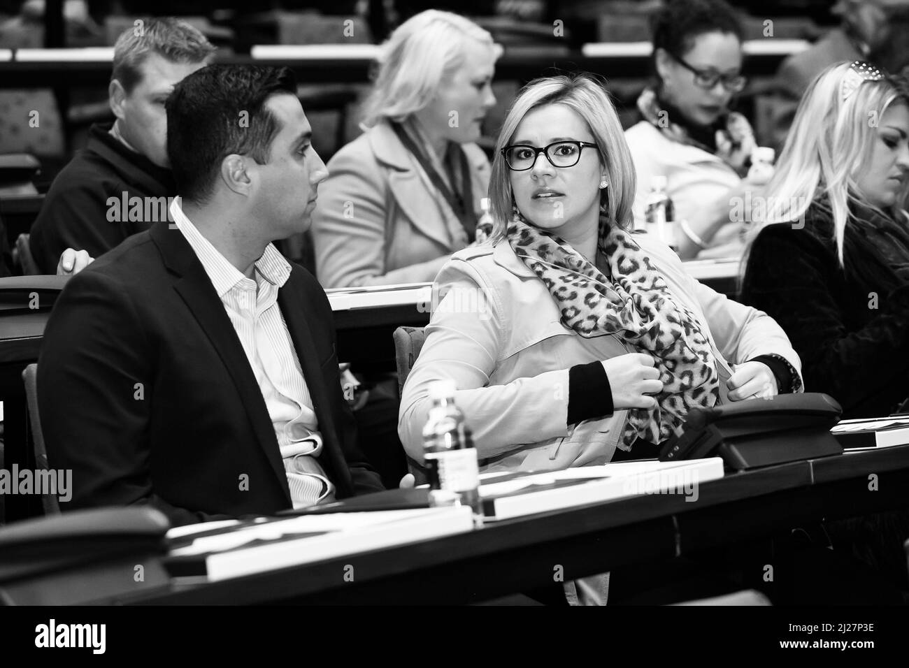 Johannesburg, South Africa - June 26, 2015: Delegates attending a AGM ...