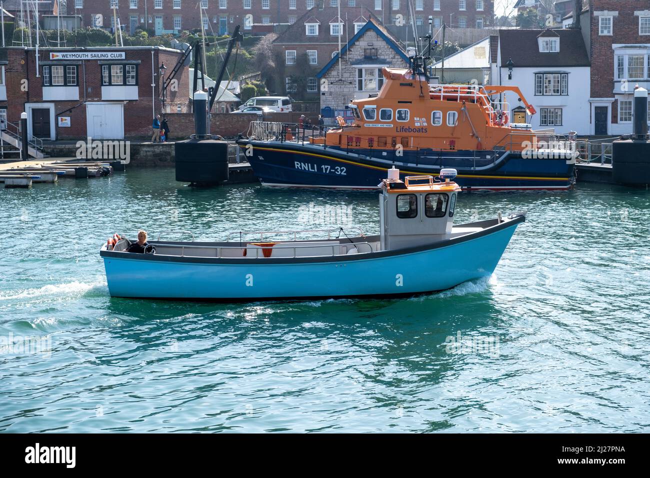 Fishing boat Weymouth harbour Dorset, England (Mar 22 Stock Photo - Alamy