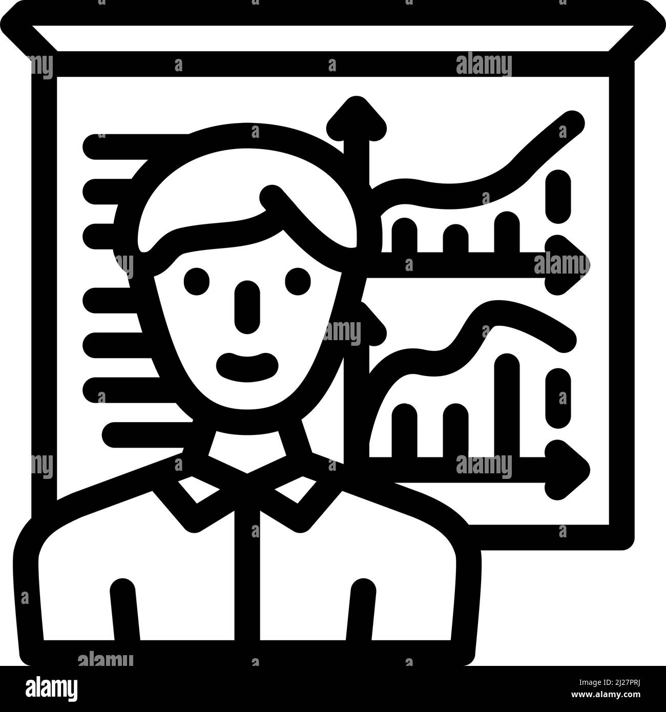 Sale manager icon outline Stock Vector Images - Alamy