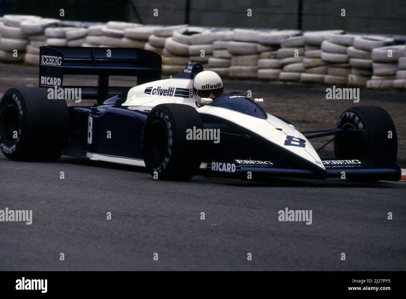 Andrea de Cesaris (ITA) Brabham BT56 Bmw 3rd position Stock Photo - Alamy
