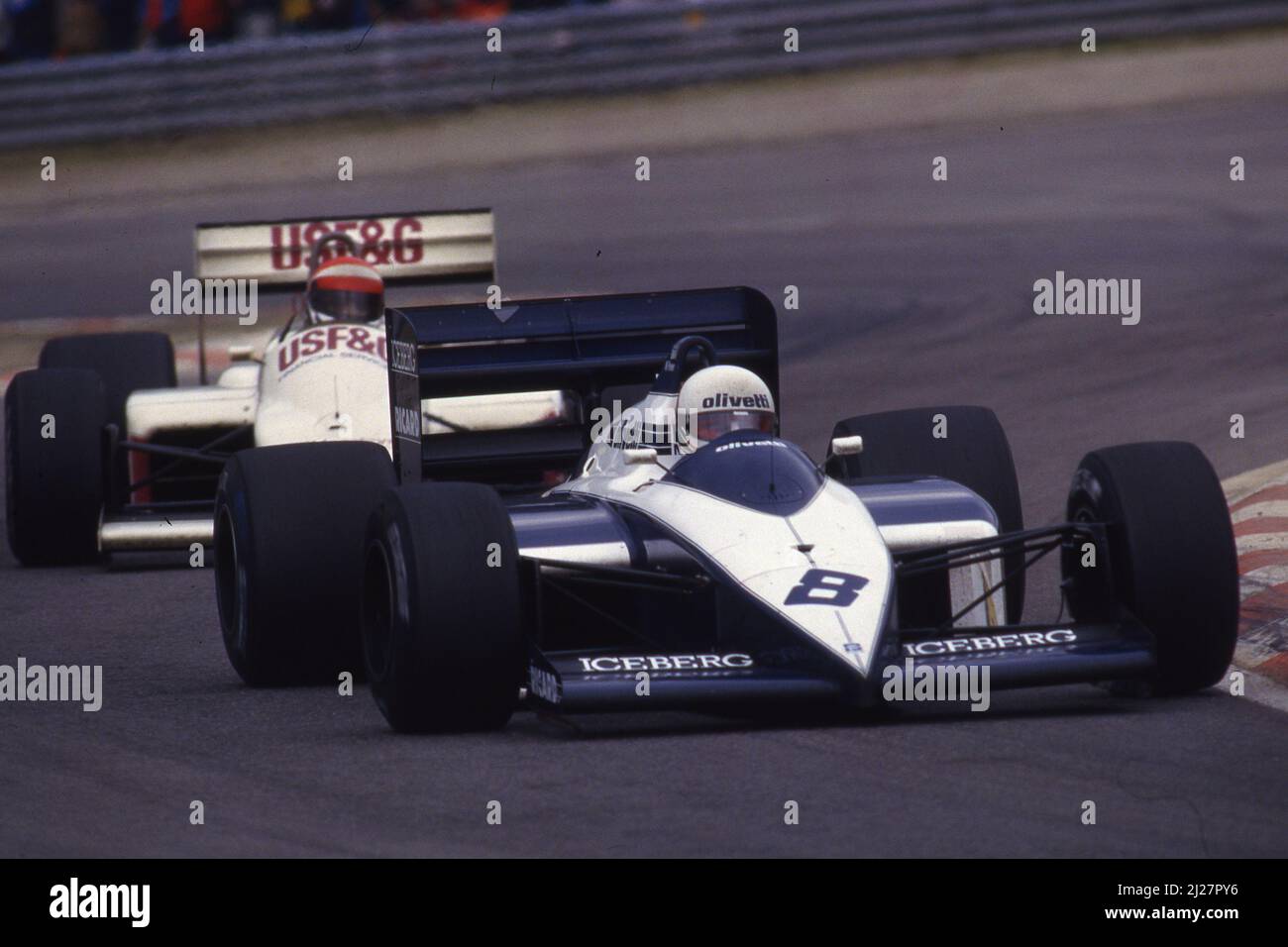 Andrea de Cesaris (ITA) Brabham BT56 Bmw 3rd position Stock Photo - Alamy
