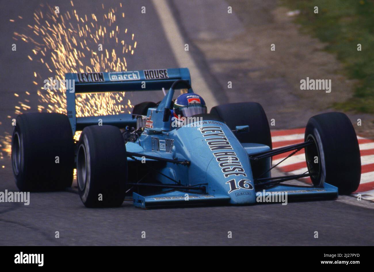 Ivan Capelli (ITA) March 871 Ford Cosworth Stock Photo - Alamy