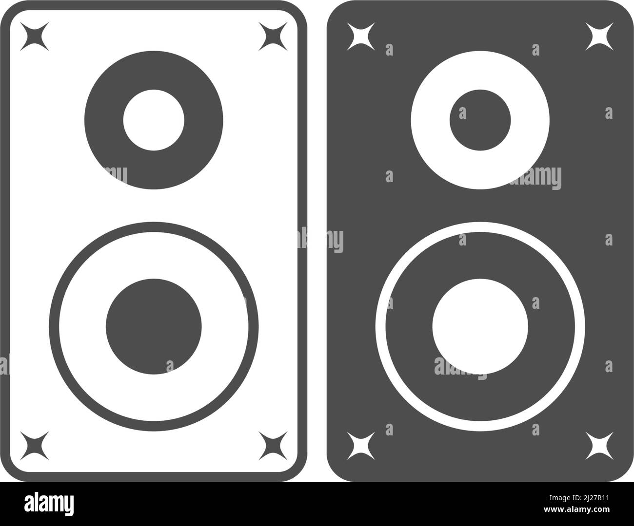 Speaker subwoofer icon design template illustration vector Stock Vector ...