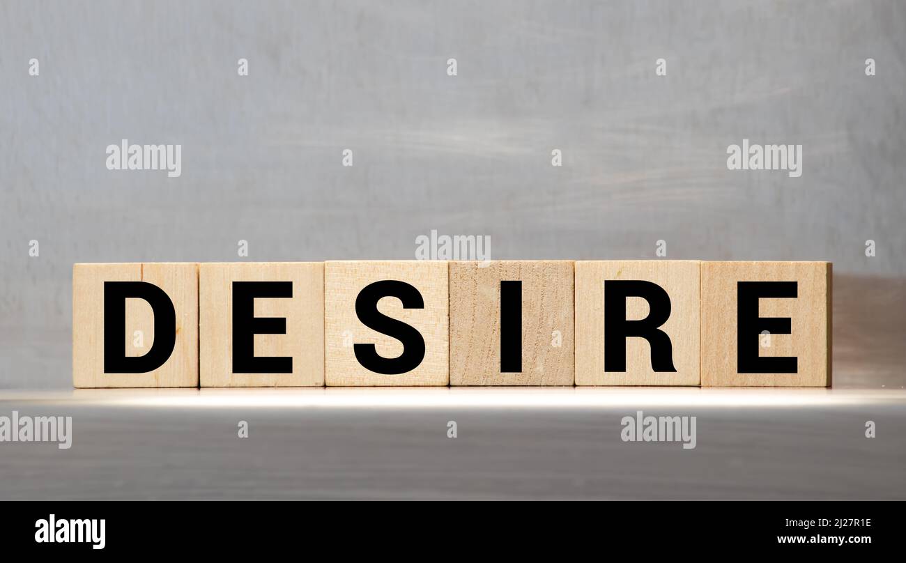 Desire emotion word typography hi-res stock photography and images - Alamy