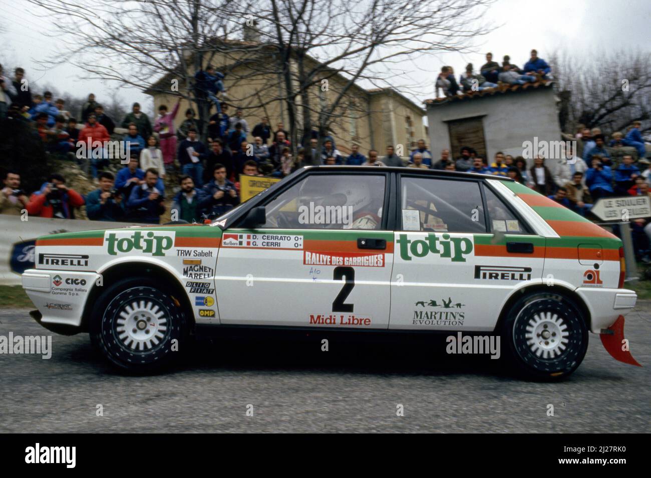 Dario Cerrato (ITA) Giuseppe Geppi Cerri (ITA) Lancia Delta HF 4WD GrA ...