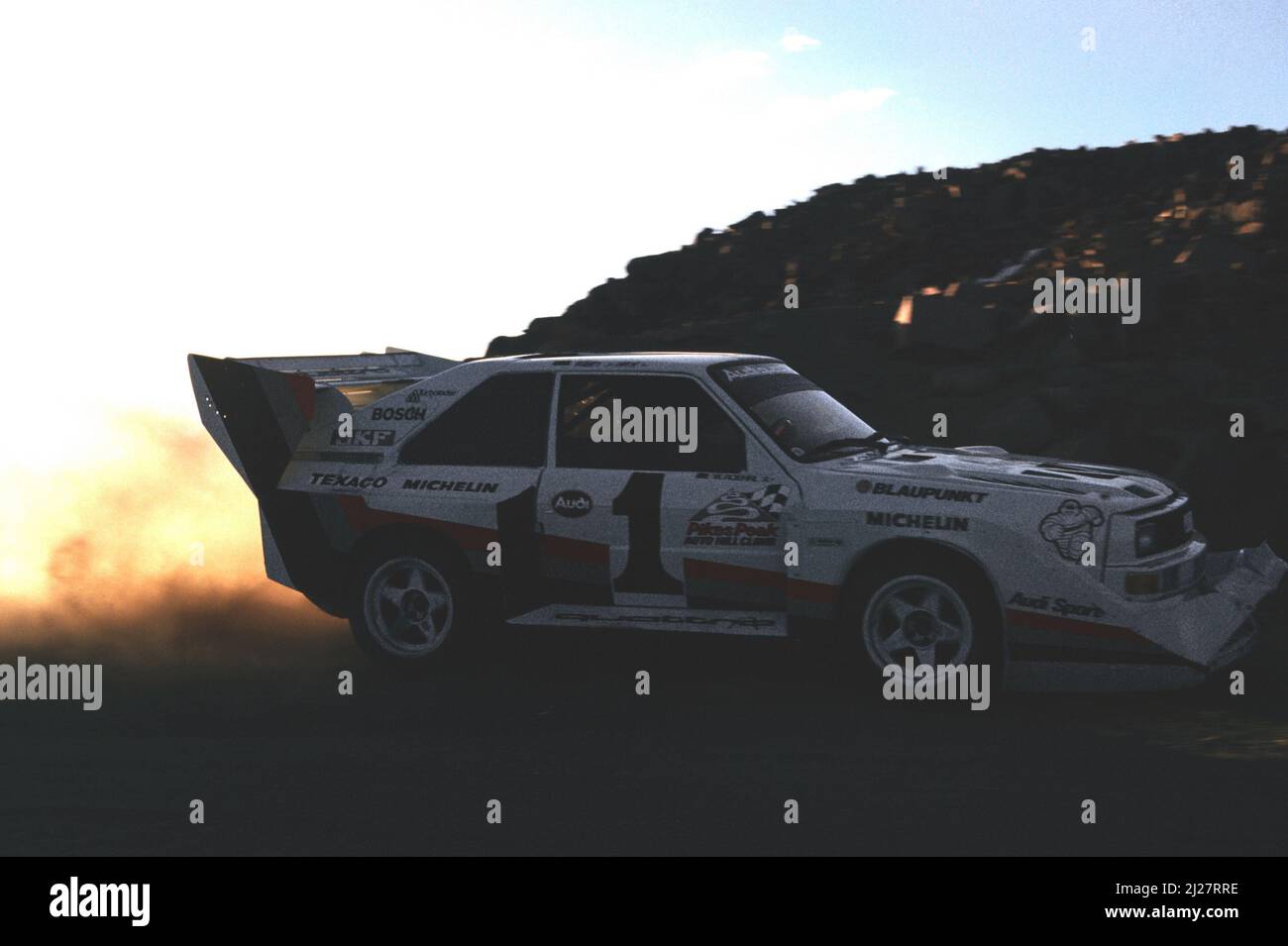 Walter Rohrl (GER) Audi Sport Quattro S1 Audi Sport 1st position Stock ...