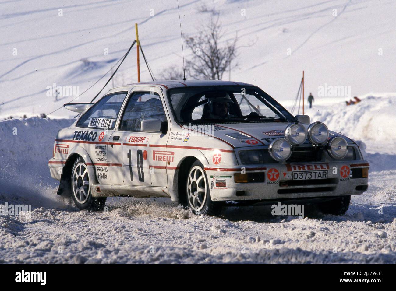 Kalle Grundel (SWE) Terry Harryman (GBR) Ford Sierra RS Cosworth GrA ...