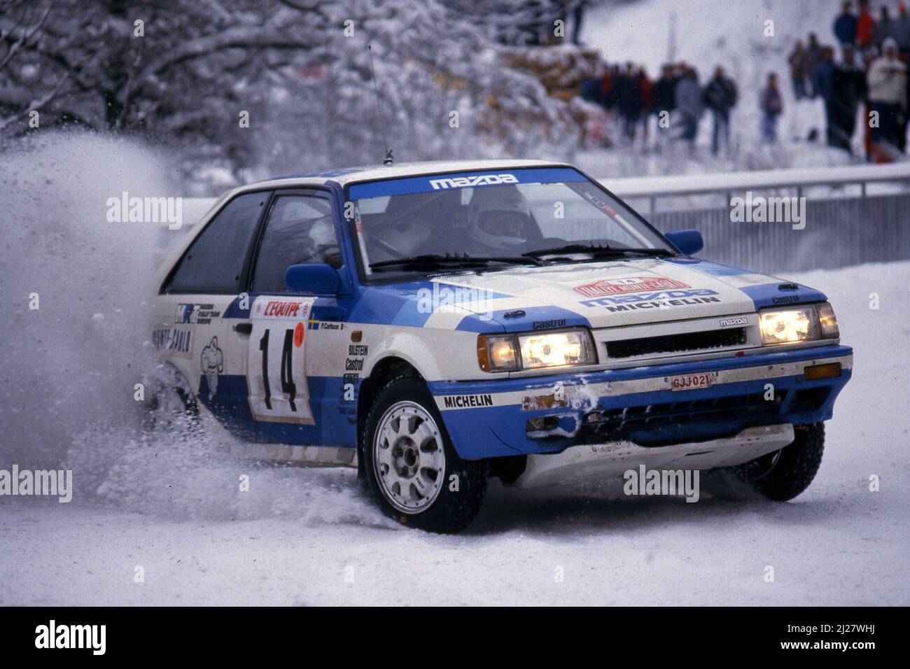 Ingvar Carlsson (SWE) Per Carlsson (SWE) Mazda 323 4WA GrA Mazda Rally ...