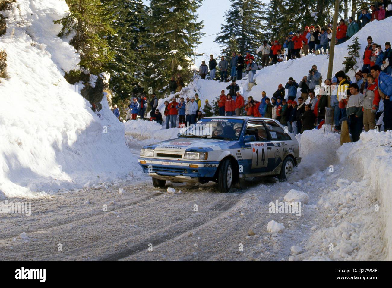 Ingvar Carlsson (SWE) Per Carlsson (SWE) Mazda 323 4WA GrA Mazda Rally ...