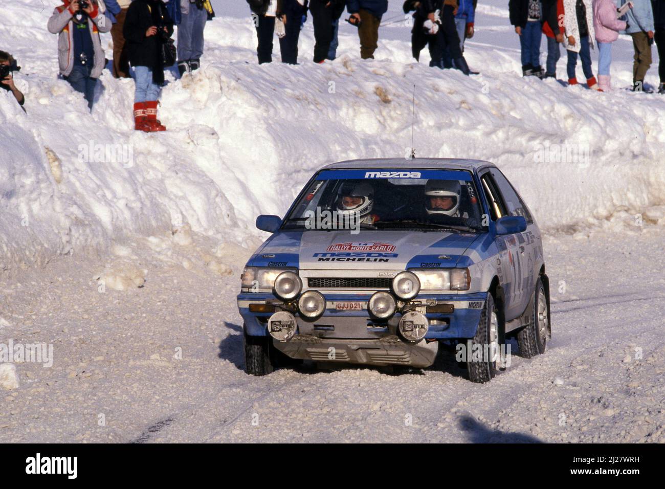 Ingvar Carlsson (SWE) Per Carlsson (SWE) Mazda 323 4WA GrA Mazda Rally ...