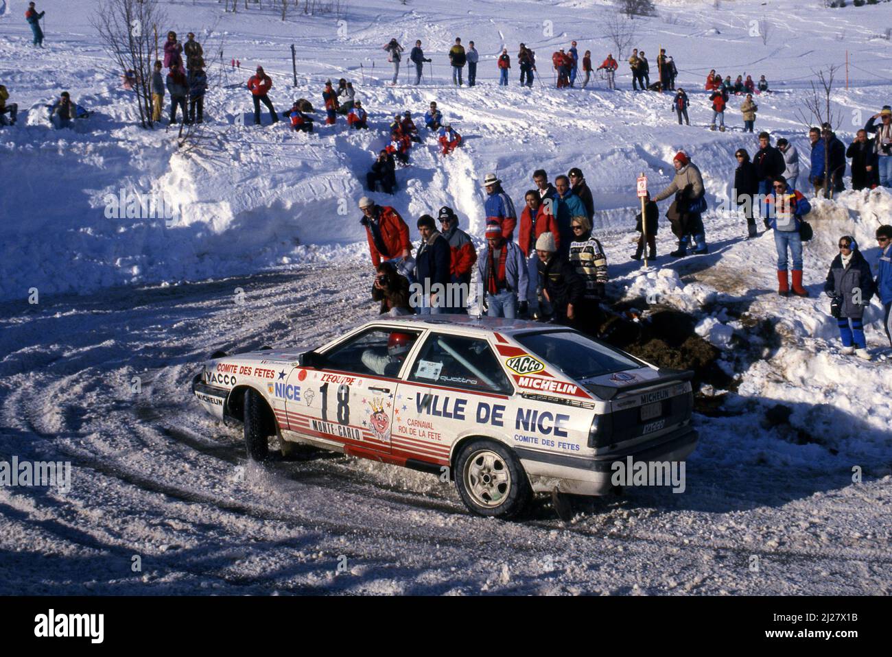 Auguste Tchine Turiani (MC) Gilles Thimonier (FRA) Audi Coupe'Quattro ...