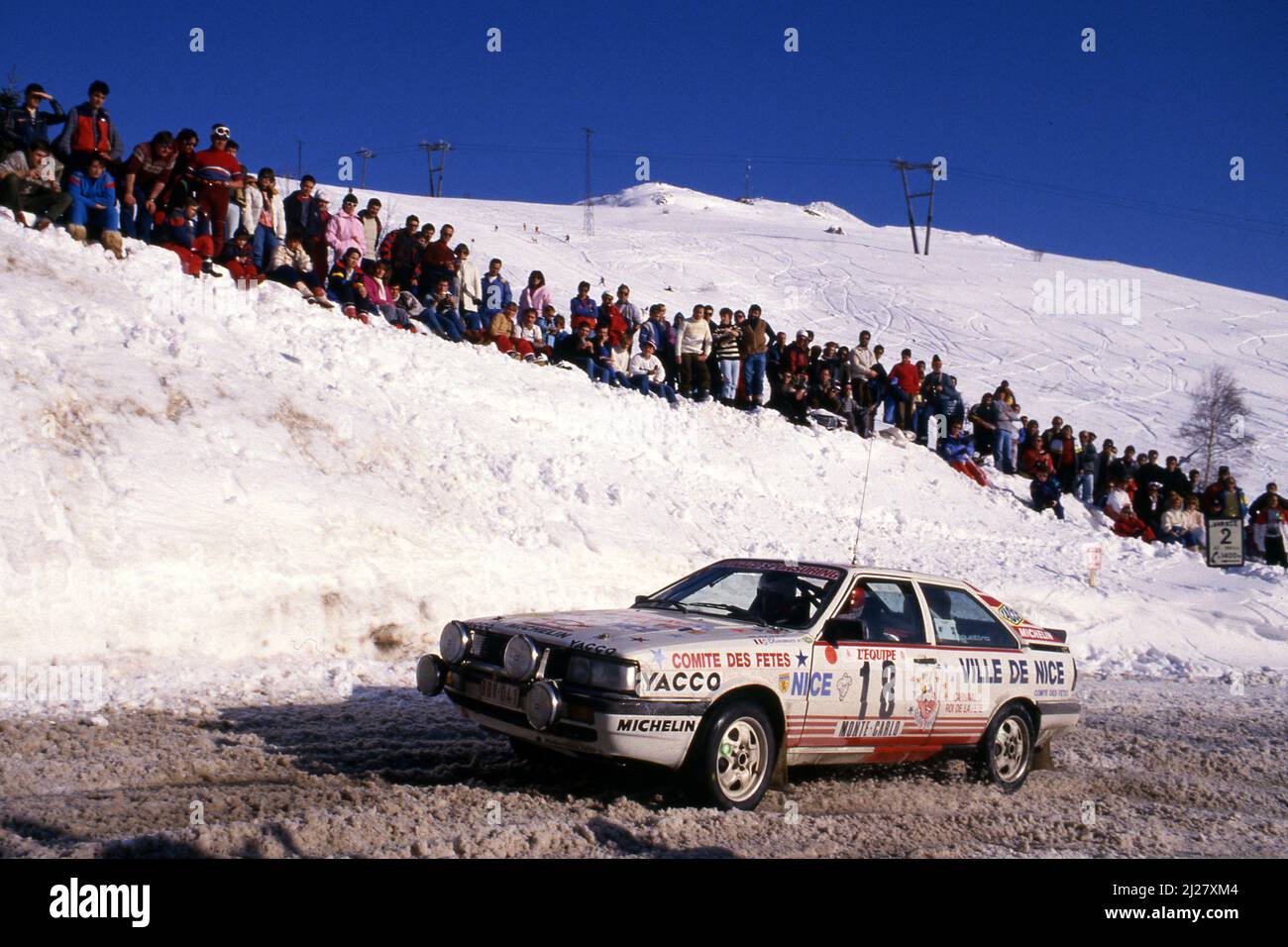 Auguste Tchine Turiani (MC) Gilles Thimonier (FRA) Audi Coupe'Quattro ...