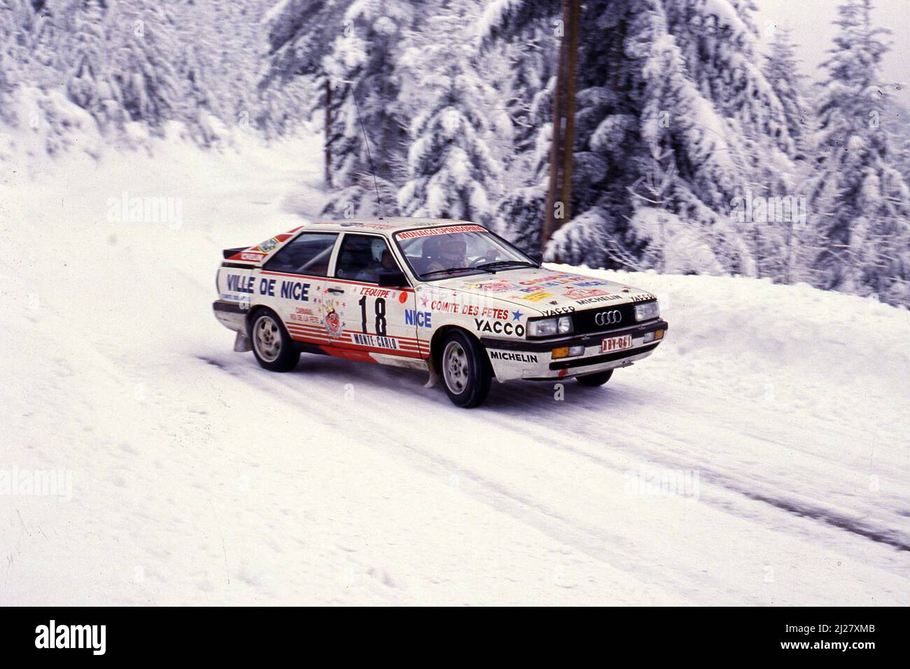 Auguste Tchine Turiani (MC) Gilles Thimonier (FRA) Audi Coupe'Quattro ...