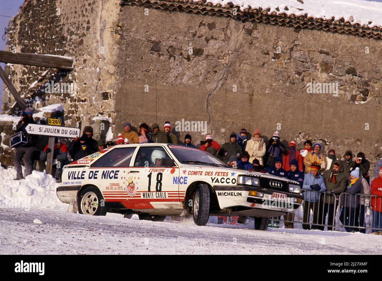 Auguste Tchine Turiani (MC) Gilles Thimonier (FRA) Audi Coupe'Quattro ...