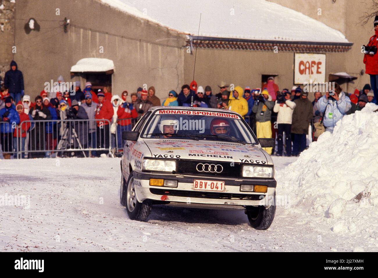 Auguste Tchine Turiani (MC) Gilles Thimonier (FRA) Audi Coupe'Quattro ...