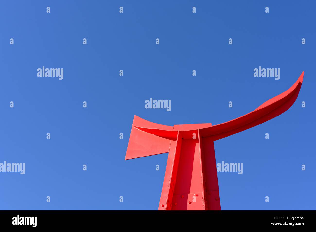 Detail of the sculpture by Alexander Calder, Le Hallebardier (1971) at ...
