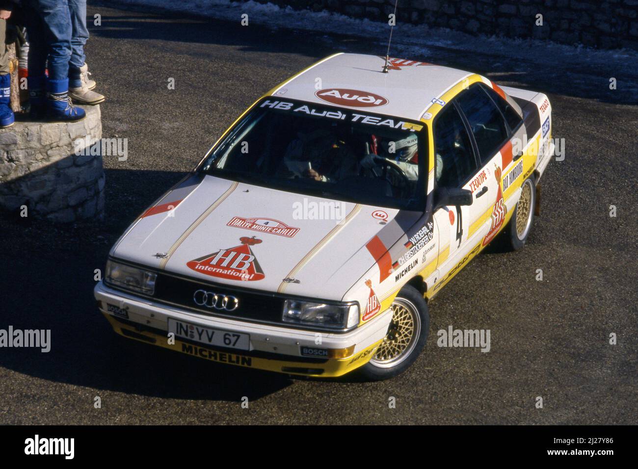 Walter Rohrl (GER) Christian Geistdorfer (GER) Audi 200 Quattro GrA ...