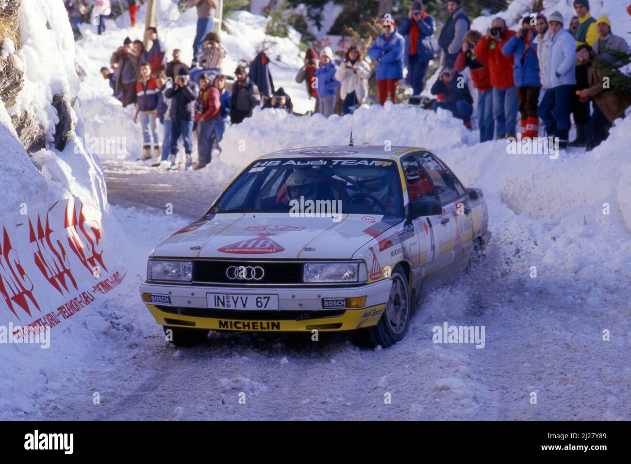 Walter Rohrl (GER) Christian Geistdorfer (GER) Audi 200 Quattro GrA ...