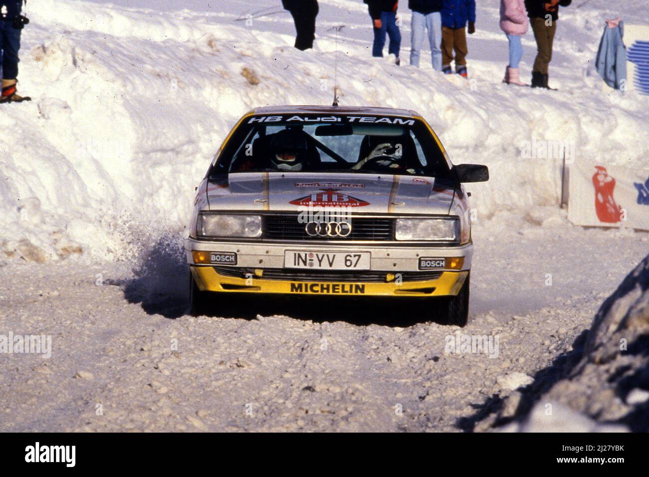 Walter Rohrl (GER) Christian Geistdorfer (GER) Audi 200 Quattro GrA ...