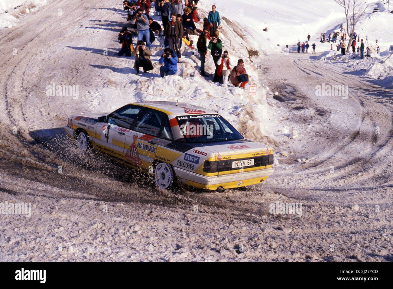 Walter Rohrl (GER) Christian Geistdorfer (GER) Audi 200 Quattro GrA ...