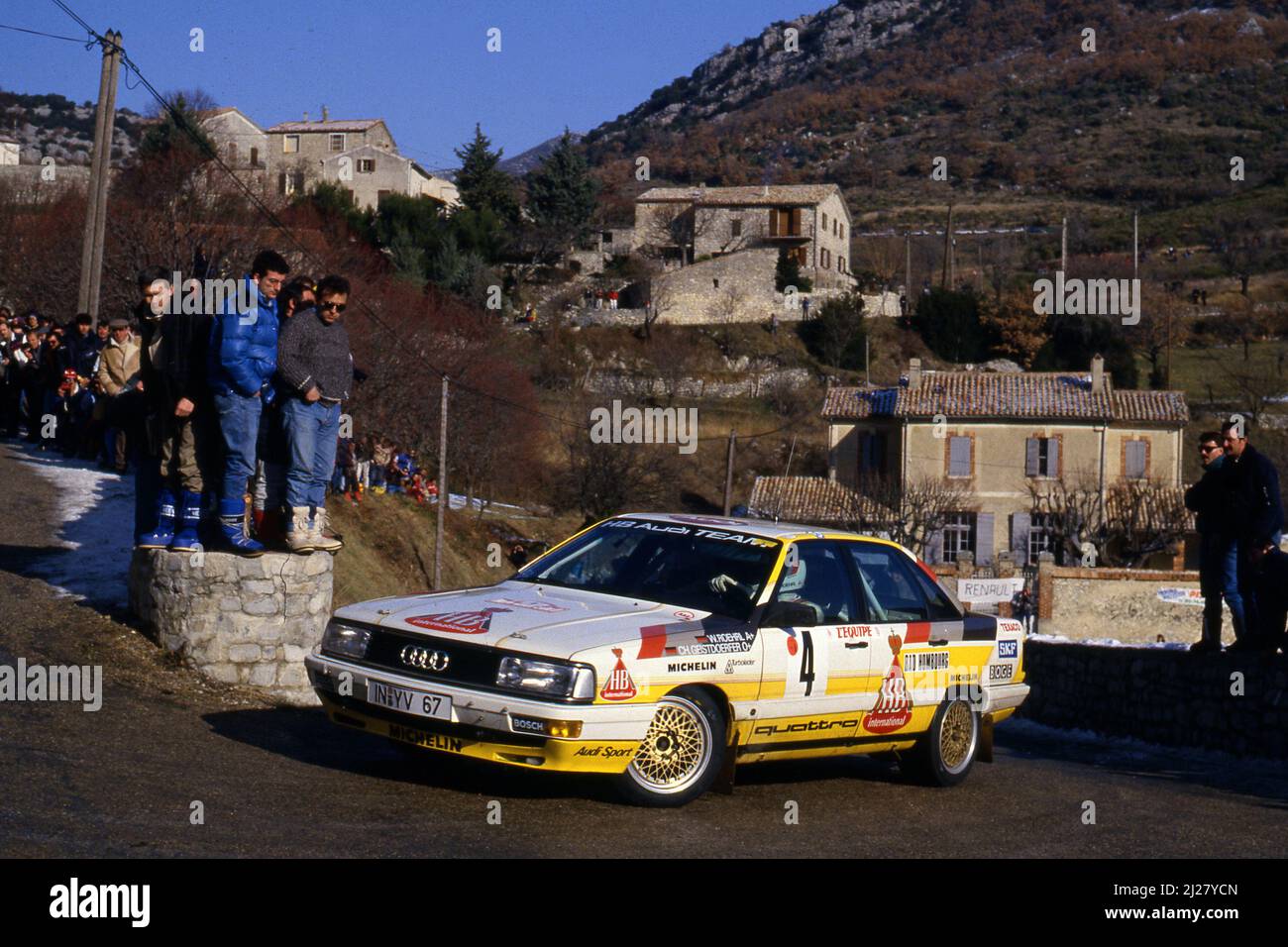 Walter Rohrl (GER) Christian Geistdorfer (GER) Audi 200 Quattro GrA ...