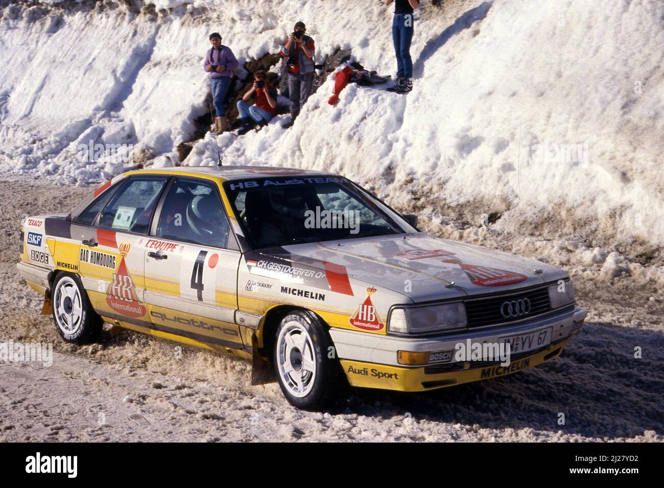 Walter Rohrl (GER) Christian Geistdorfer (GER) Audi 200 Quattro GrA ...