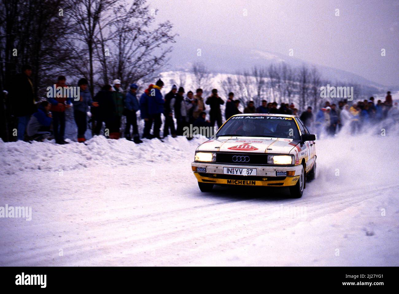 Walter Rohrl (GER) Christian Geistdorfer (GER) Audi 200 Quattro GrA ...