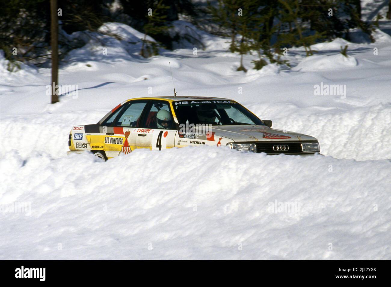 Walter Rohrl (GER) Christian Geistdorfer (GER) Audi 200 Quattro GrA ...