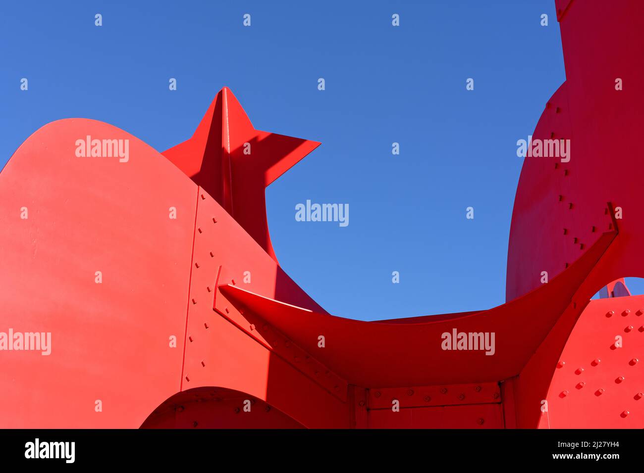 Detail of the sculpture by Alexander Calder, Le Hallebardier (1971) at ...