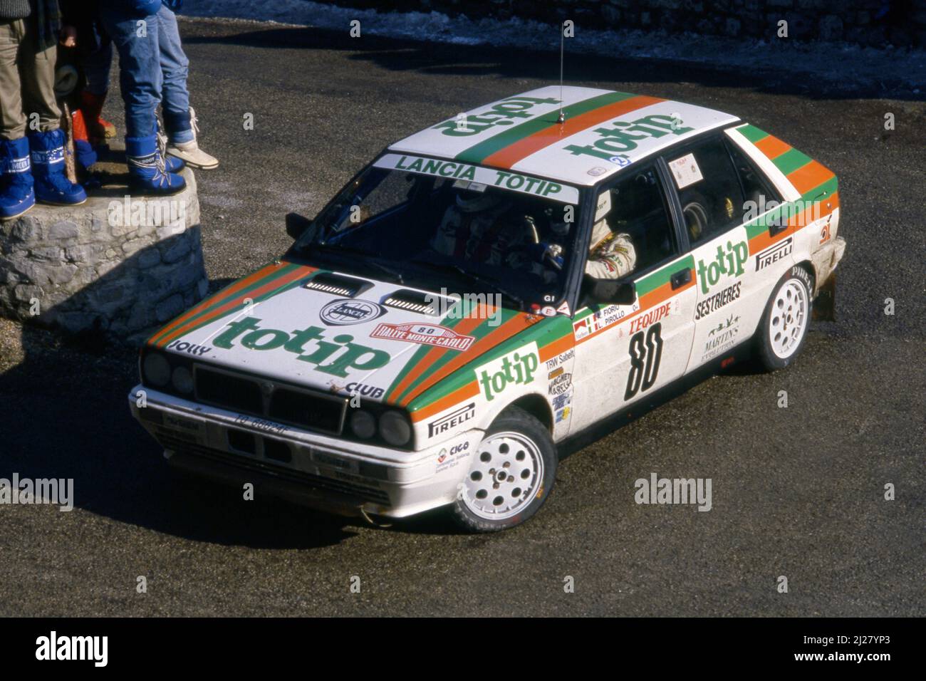 Alessandro Alex Fiorio (ITA) Luigi Pirollo (ITA) Lancia Delta HF 4WD ...