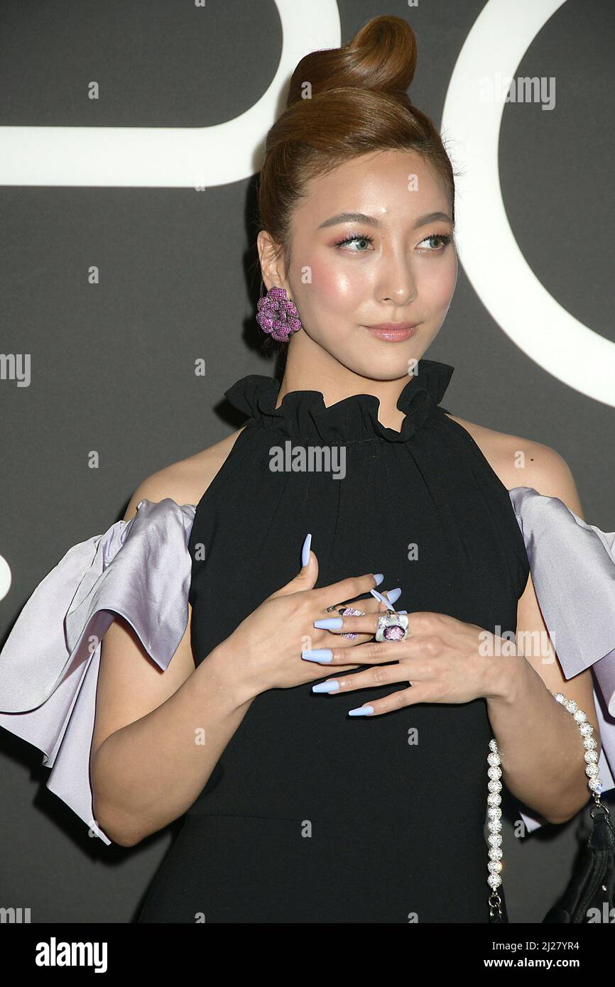 KPOP Singer LUNA attends "KPOP" A New Broadway Musical Press Conference ...