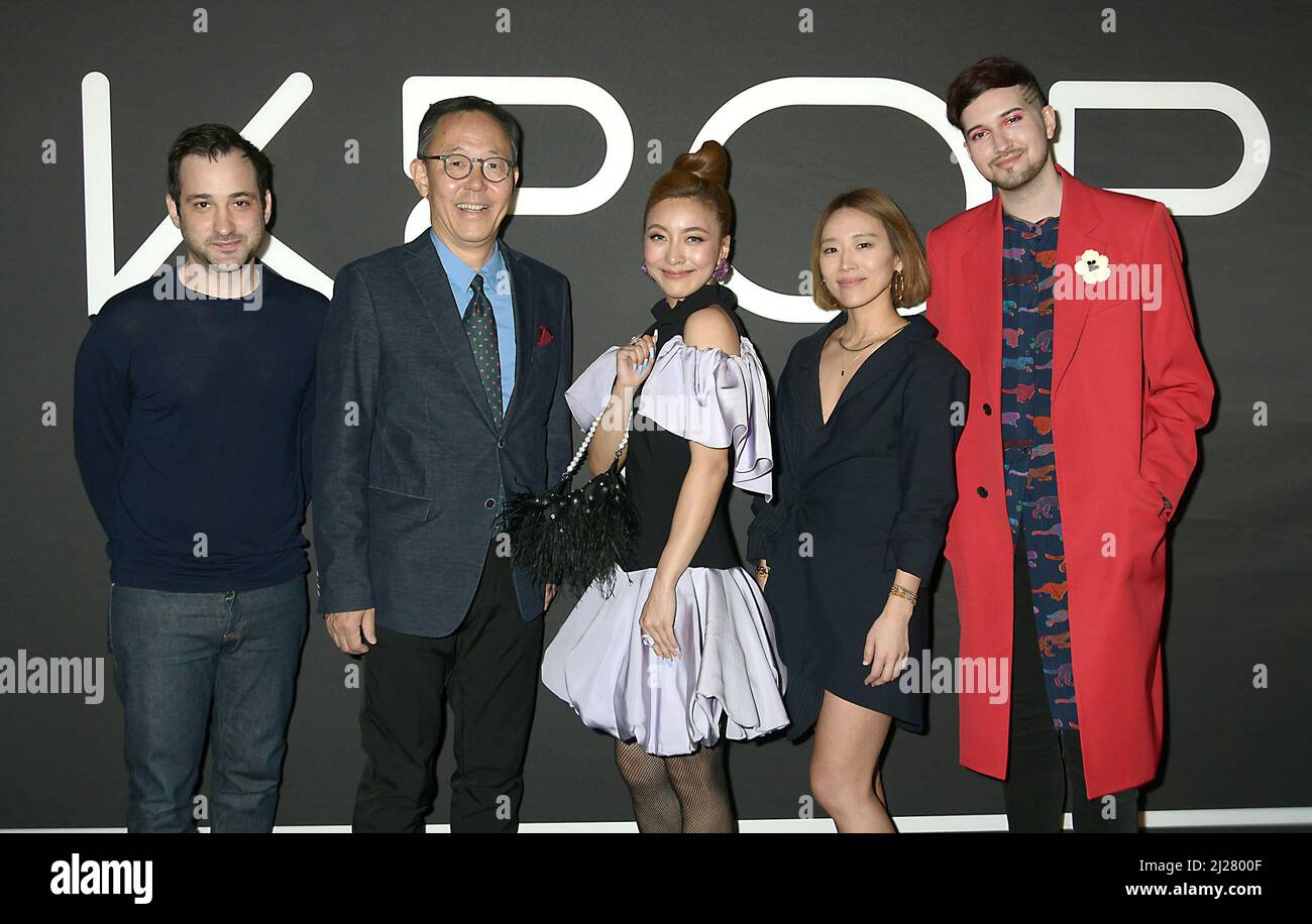Ted Bergman, Yun Jeung Jo, LUNA, Helen Park & Maz Vernon attends "KPOP ...