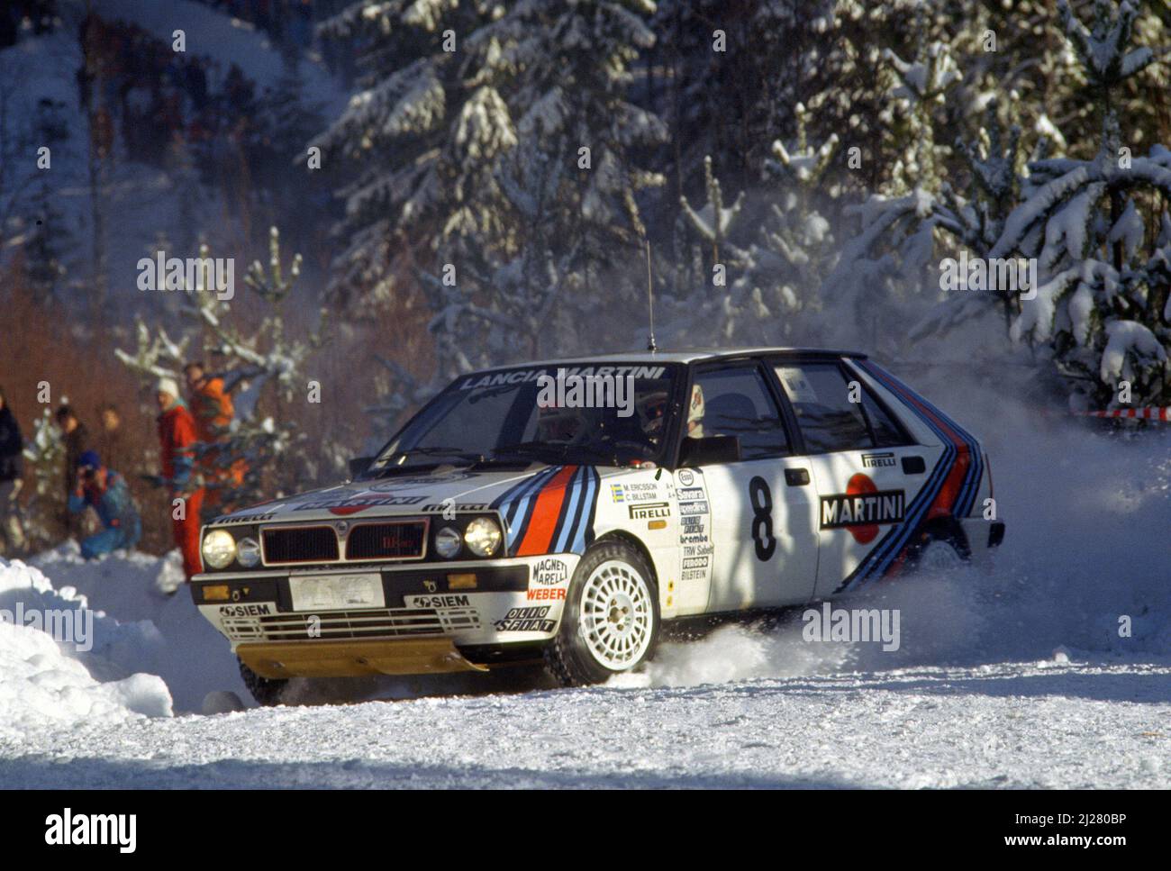 Mikael Ericsson (SWE) Claes Billstam (SWE) Lancia Delta HF 4WD GrA ...